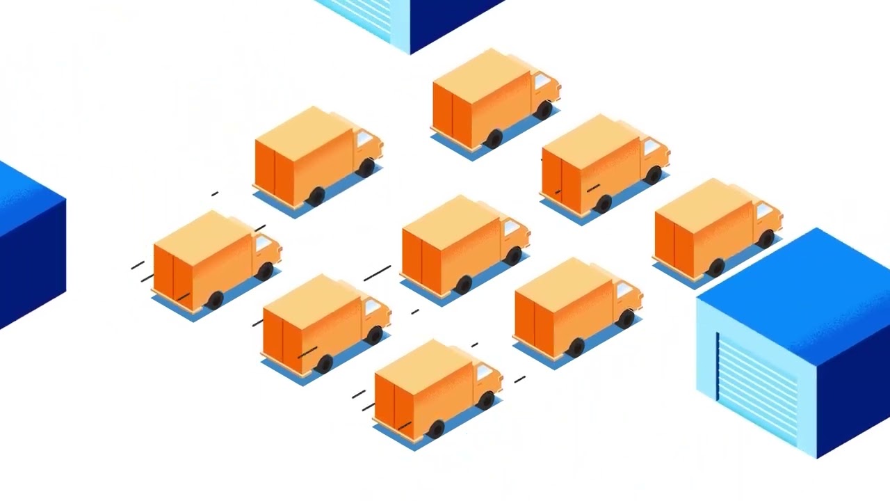 Warehouse Advanced Isometric Animation Video