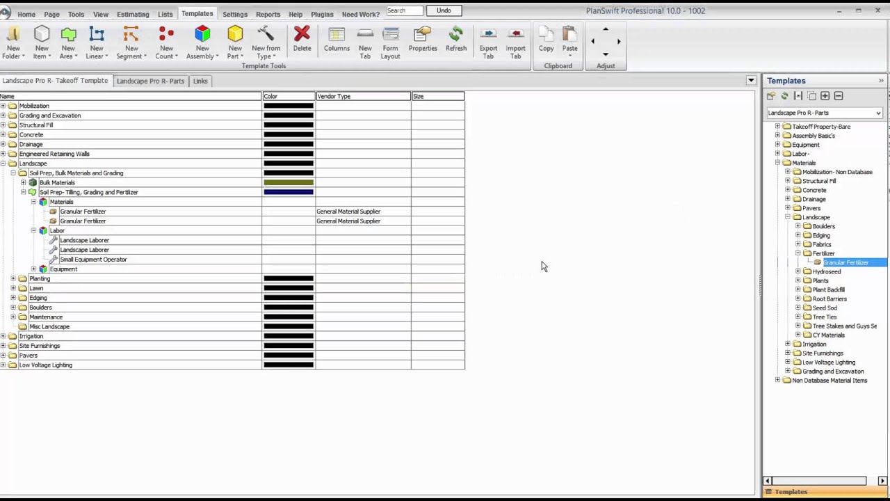 Tutorial Video #3-  Takeoff Template Overview