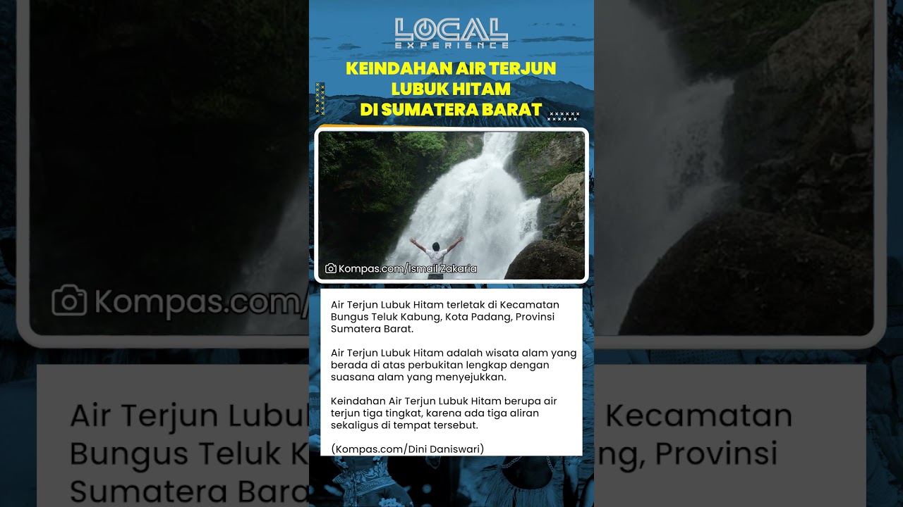 Air Terjun Lubuk Hitam di Padang Hadir dengan Tiga Tingkat Aliran ...