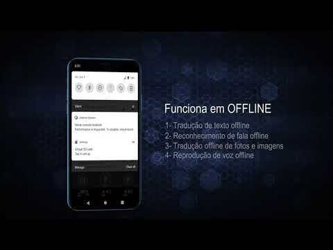 Foto offline e tradutor de voz com detecção automática de idioma