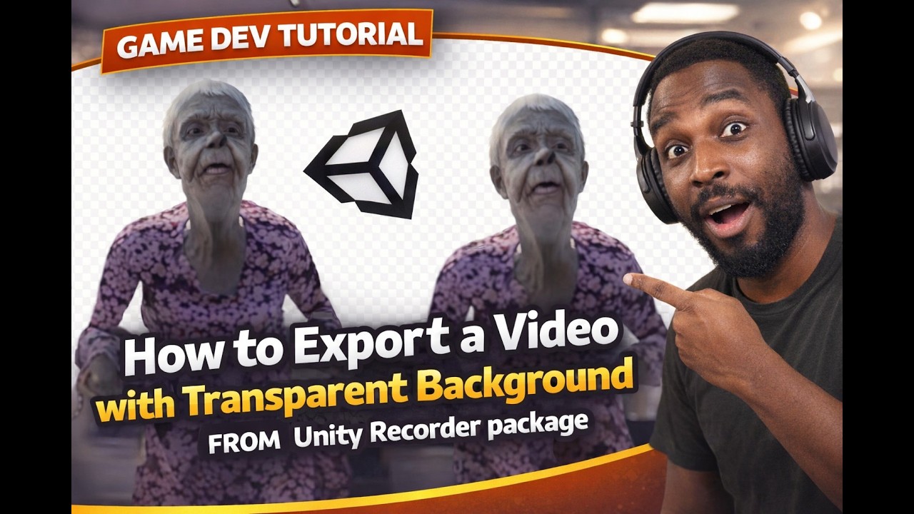 How to export a video with transparent background from Unity using Unity Recorder package