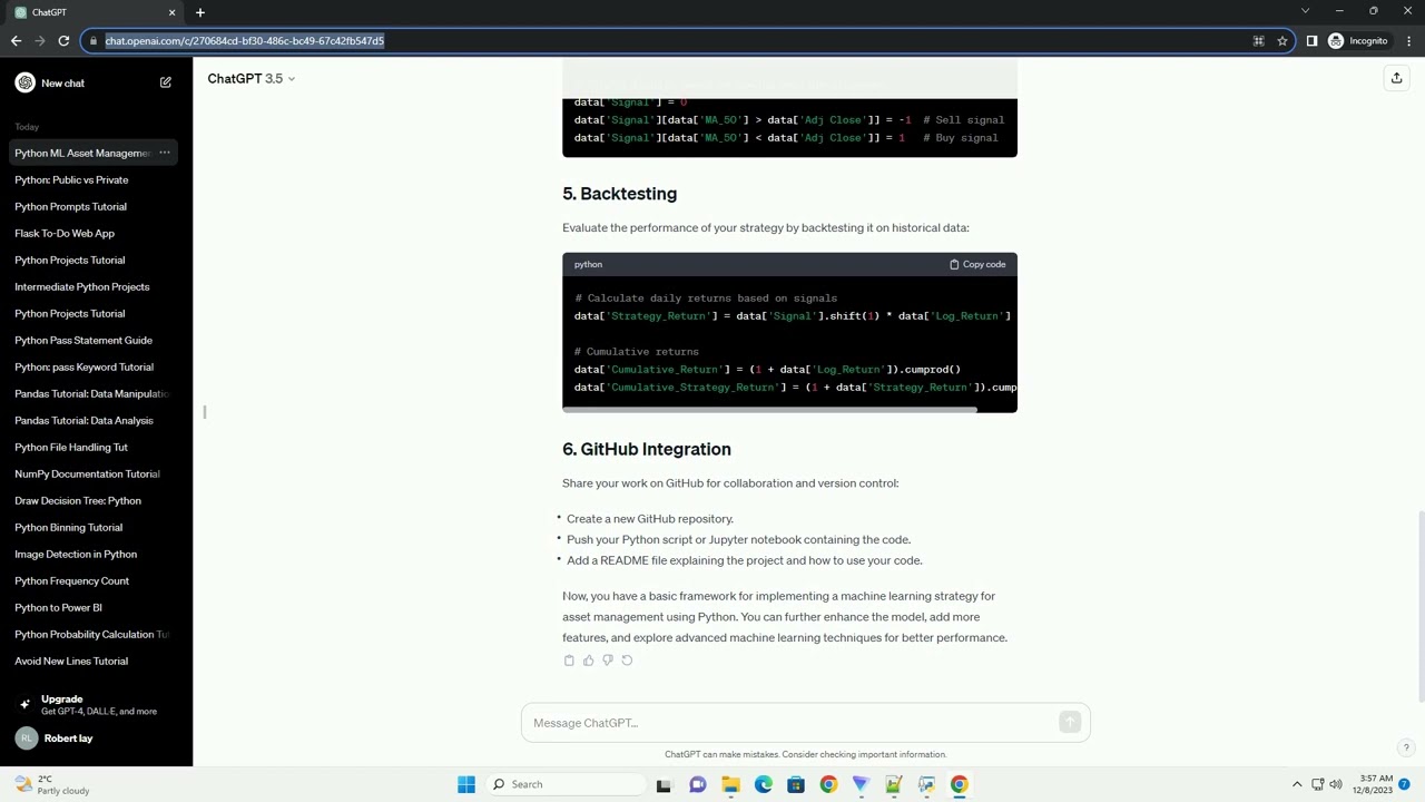 python and machine learning for asset management github