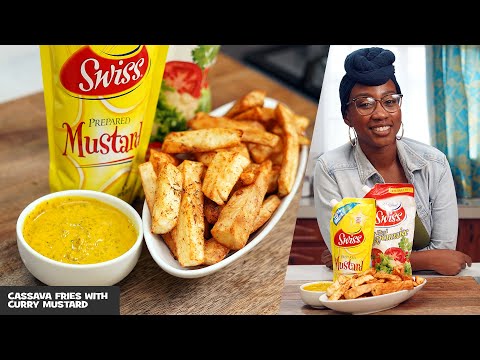 Cassava Fries: Freshly Fried Yuca + Curry Mustard Sauce = The Perfect Snack