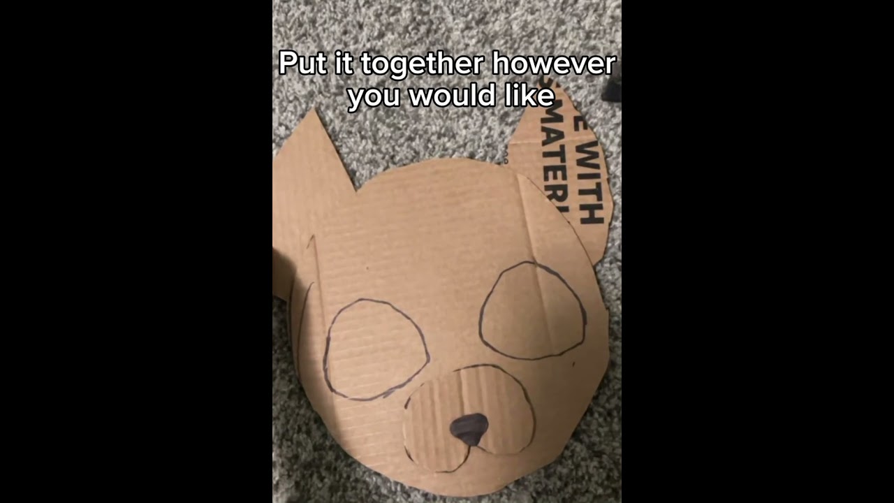 How to make a cardboard mask!