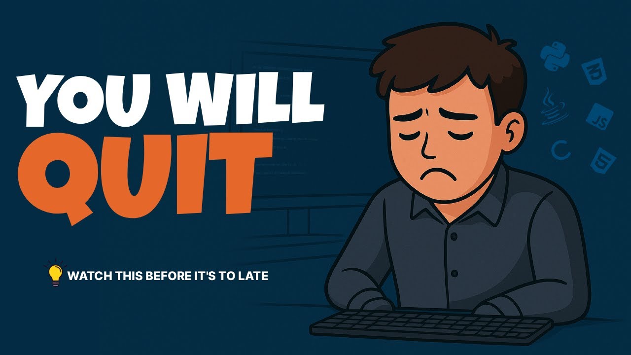 Why Most Beginners QUIT Coding (And How Not To)