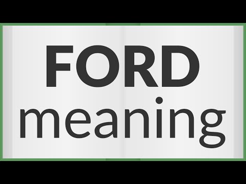 Ford | meaning of Ford
