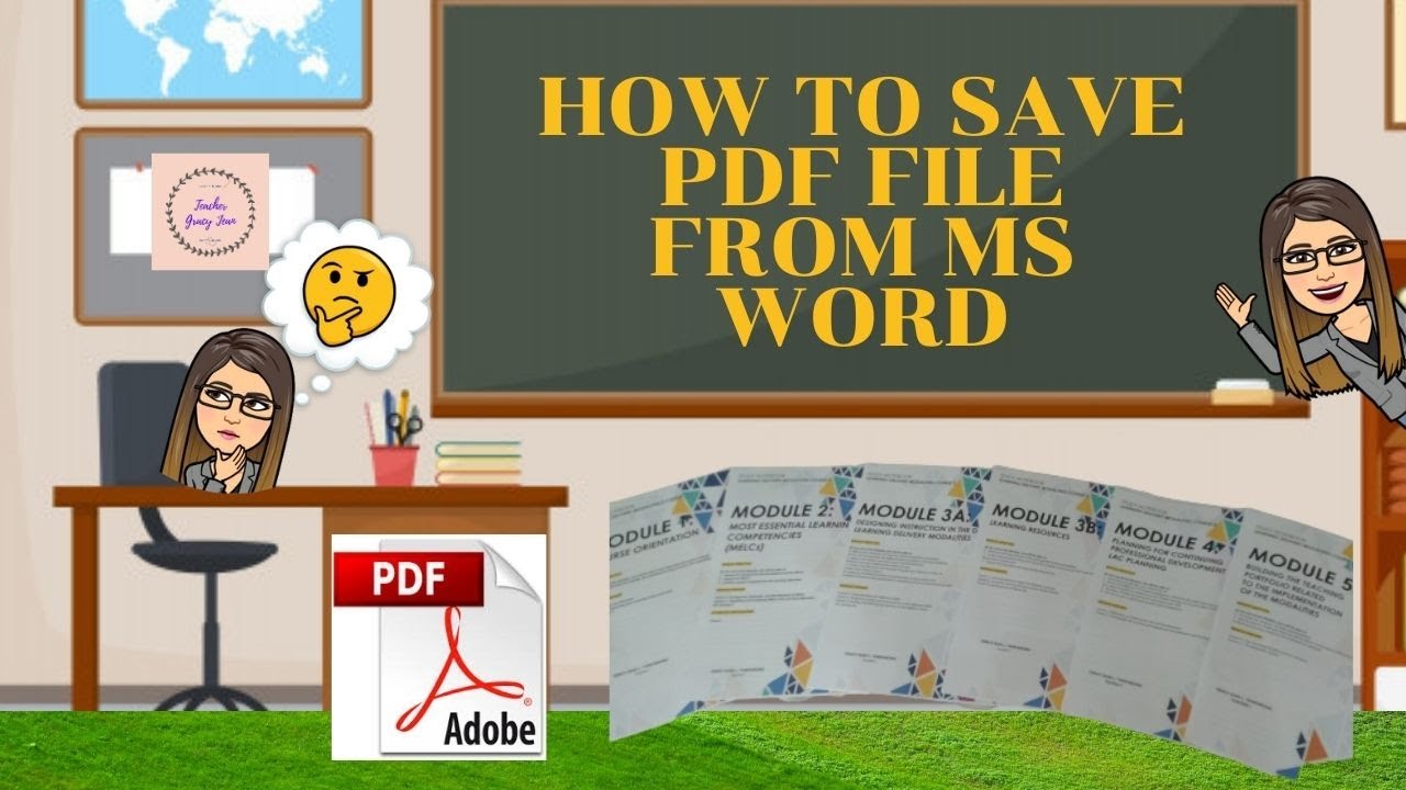 HOW TO SAVE PDF FILE FROM MS WORD||DOWNLOAD MODULE 2 LDM||TeacherGracyJean28 BONUS MODULE 2 ANSWER