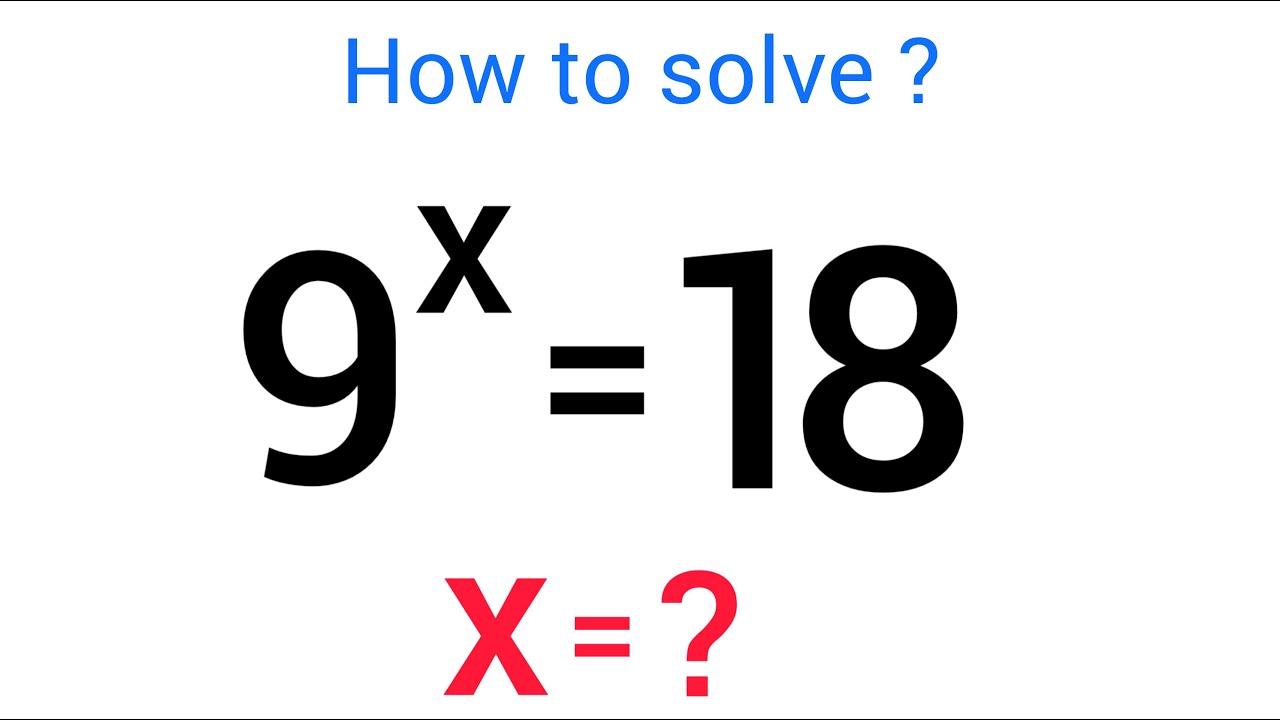 A Nice Exponential Problem • Basic Mathematics
