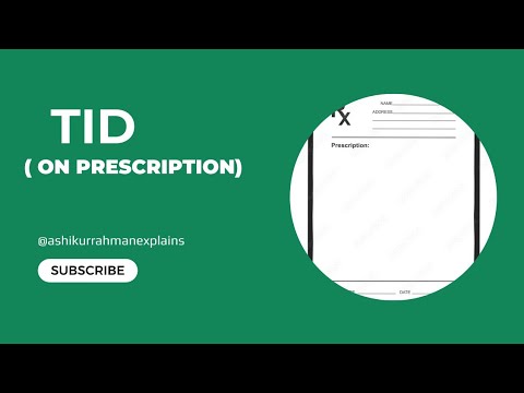 TID full form ( on prescription)