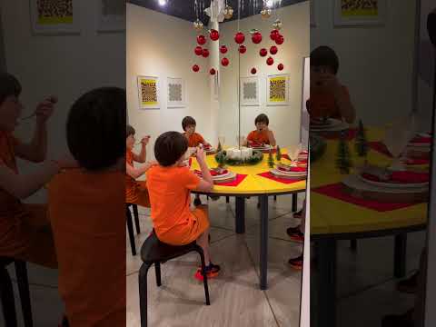 Anabella and Bogdan have funny moments in the museum of illusions #shorts