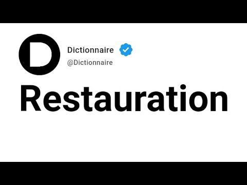 Restauration Signification En Français