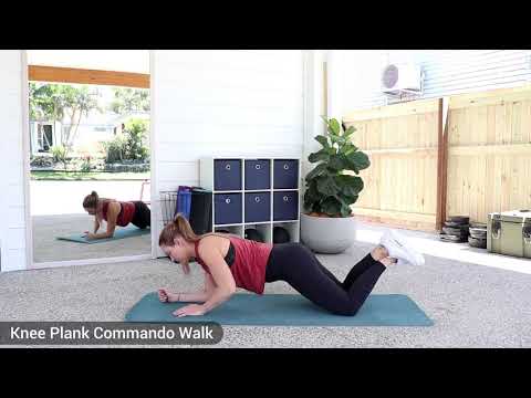 Knee Plank Commando Walk