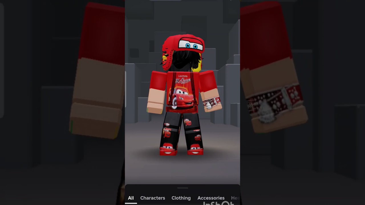 Lightning mcqueen outfit for cheap!🚘 #roblox #robloxoutfits #mcqueen  #cheaprobloxoutfits