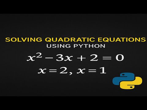 This Is How Python Solves Quadratic Equations!