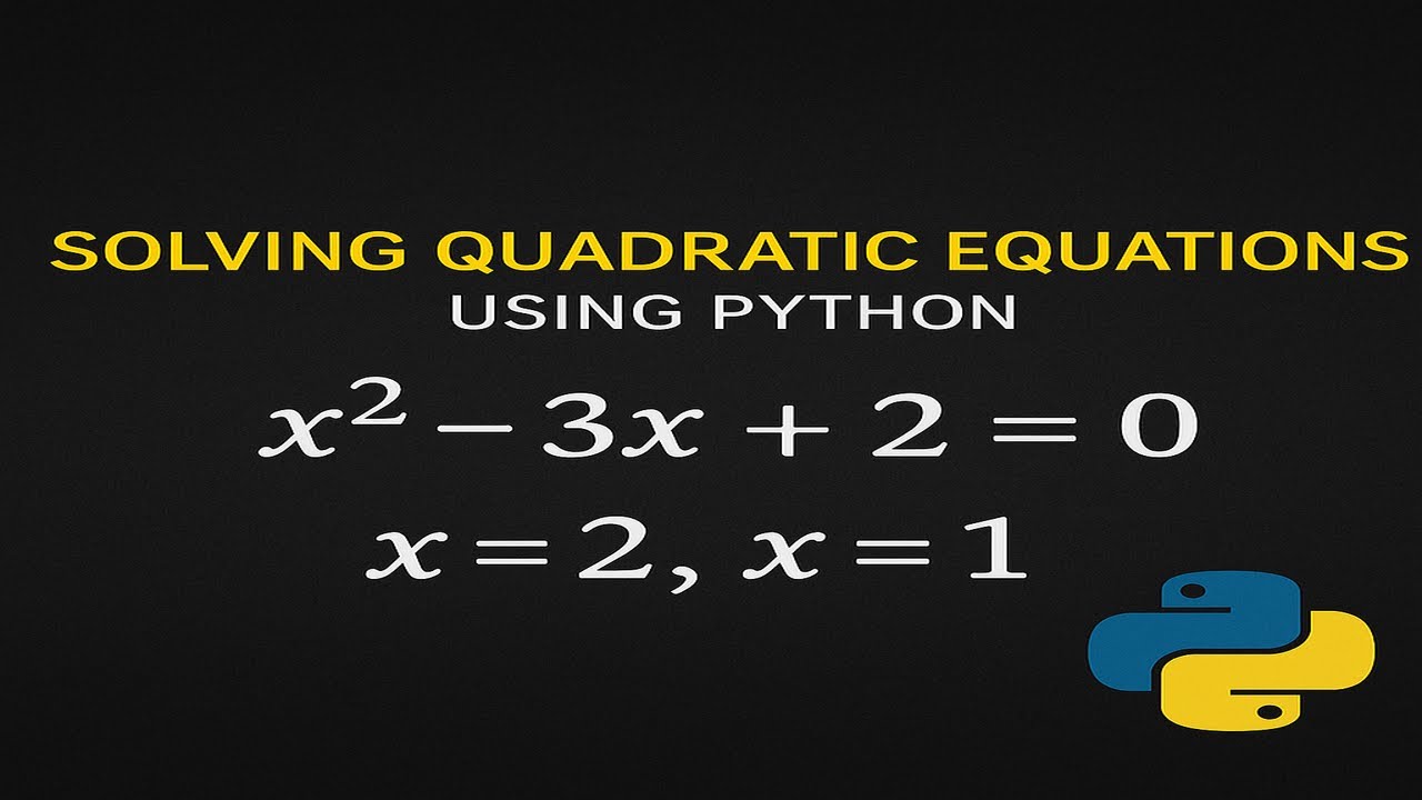 This Is How Python Solves Quadratic Equations!