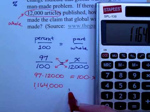 Prealgebra - Part 138 (Percent Applications - 1)
