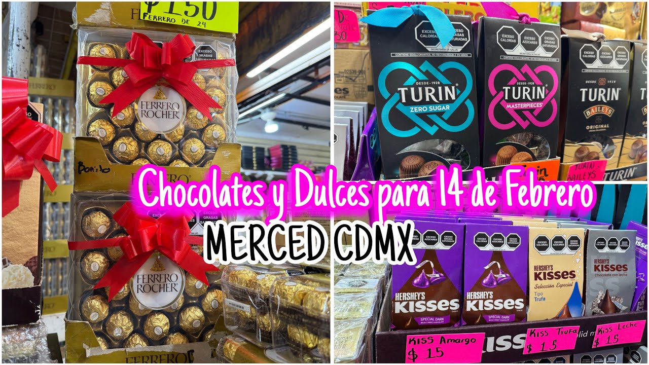 💕 Ferrero Rocher Chocolates, Lindor Candy Market, Merced CDMX 🍫