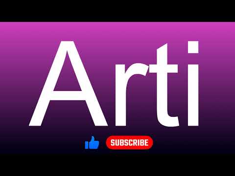 How to correctly pronounce - Arti