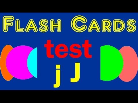Flash Cards TEST - english words starting with the letter J