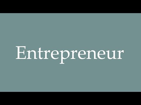 How to pronounce ''Entrepreneur'' correctly in French
