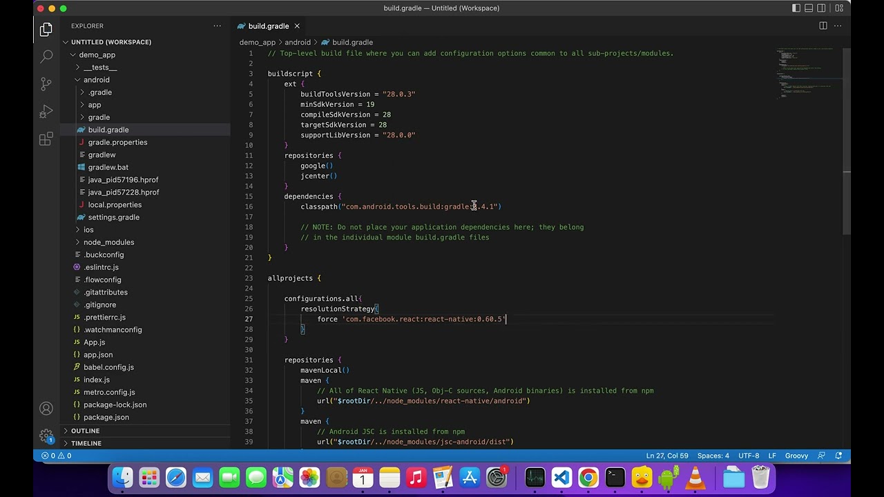 android resource linking failed react native