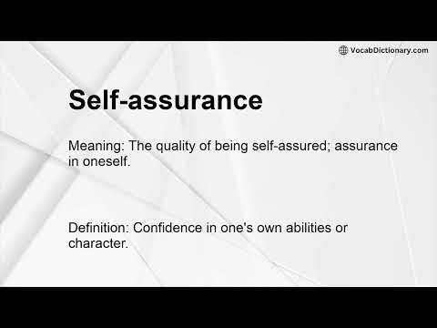 Self-assurance Meaning