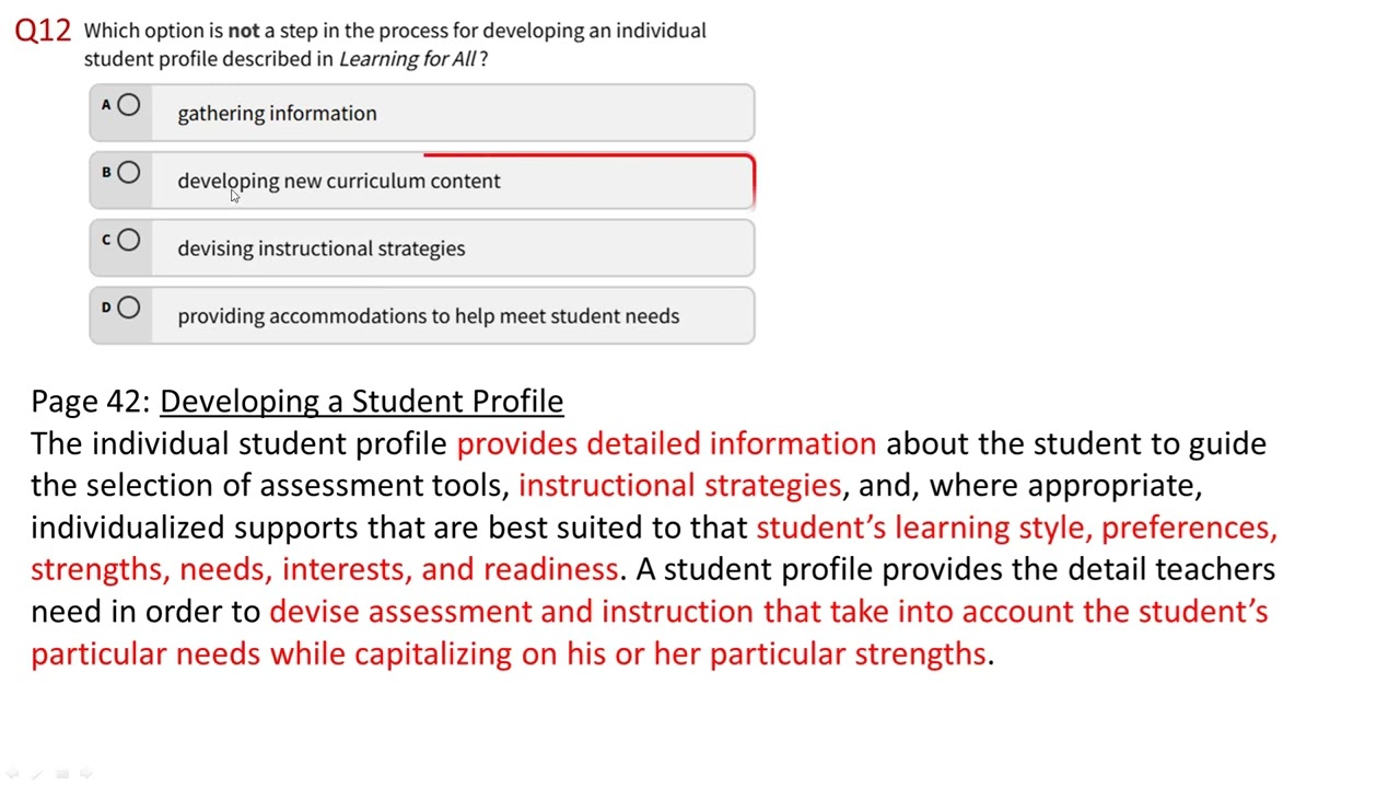 Math Proficiency Practice Test Pedagogy
