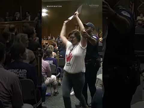 Protesters should 'Vought lies, people die' during OMB Dir. Russell Vought's hearing