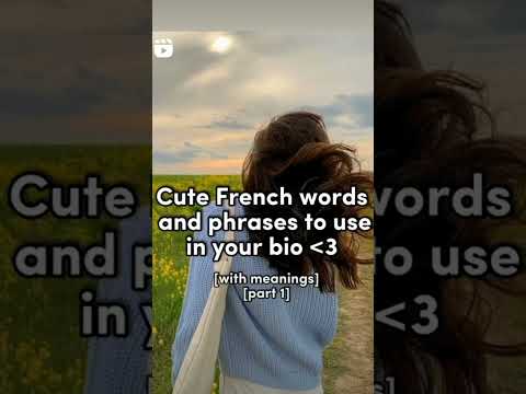French words and phrases to use in bio... #french #bio #shorts #astheticstatus