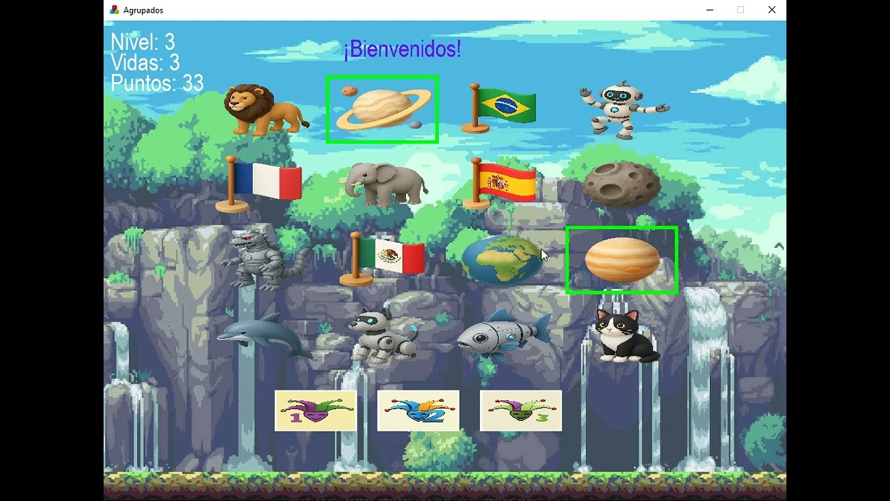 Juego Agrupados - Python -Pygame- Tecnicatura programación UTN