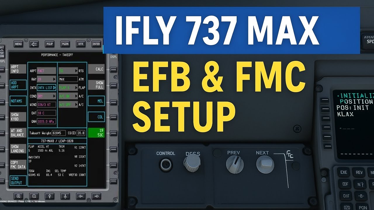 iFly 737 MAX Setup Guide | EFB & FMC Tutorial for Microsoft Flight Simulator