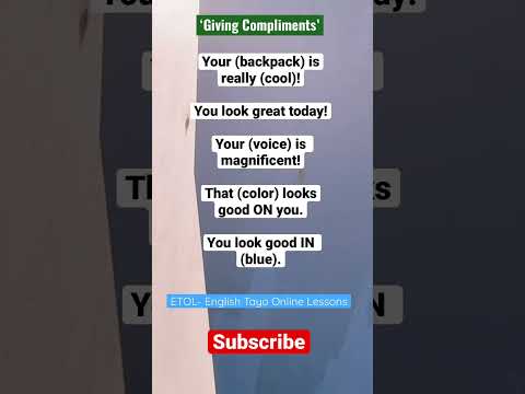 Giving Compliments #englishlearner #englishexpressions #conversation #praise #compliments #grammar