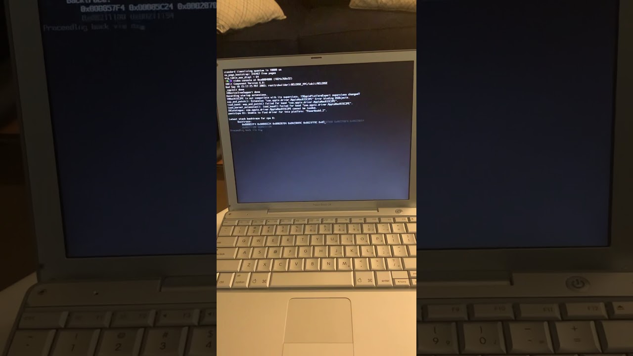 Powerbook G4 Kernel panic