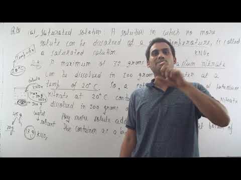 Explain the following giving examples. (a) saturated solution