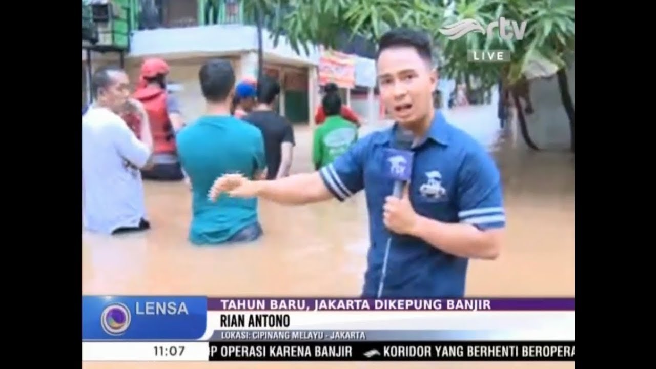 Sambut Tahun Baru 2020, Jakarta Dikepung Banjir