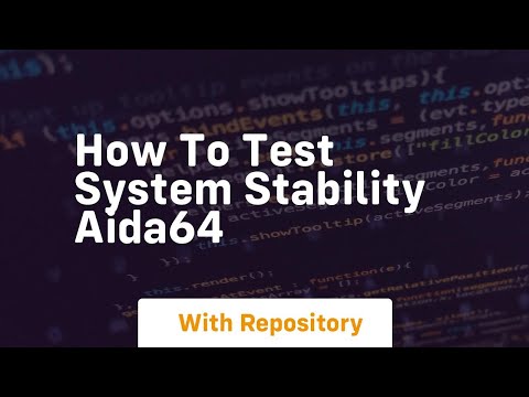 How to test system stability aida64