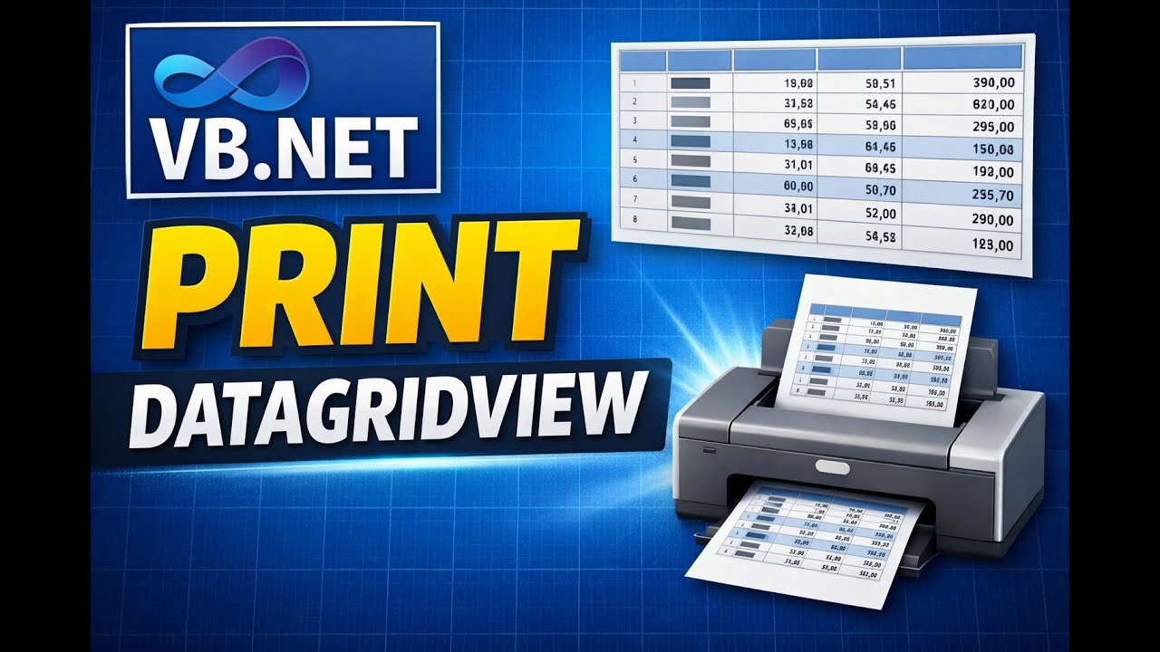 VB.NET DataGridView Printing Tutorial | Print DataGridView Using PrintDocument