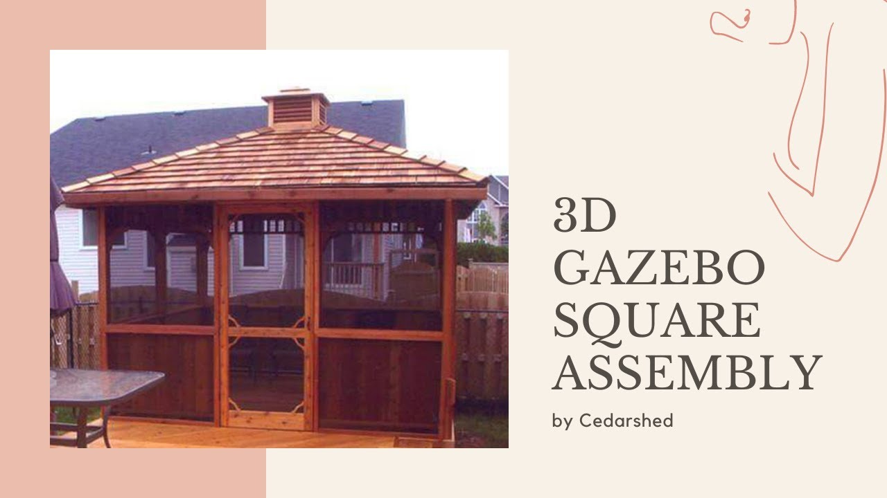 Cedarshed Square Gazebo