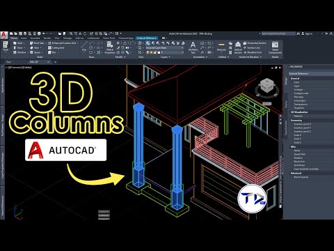 CUSTOM 3D COLUMNS in AutoCAD Architecture 2024