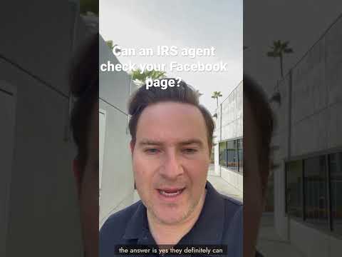 Can an IRS agent check your Facebook page?