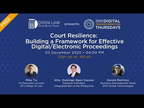 Court Resilience: Building A Framework For Effective Digital/electronic Proceedings