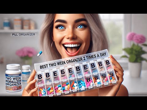 💊 BEXEEN Extra Large Weekly Pill Organizer | Best Two Week Pill Organizer 2 Times a Day 📅