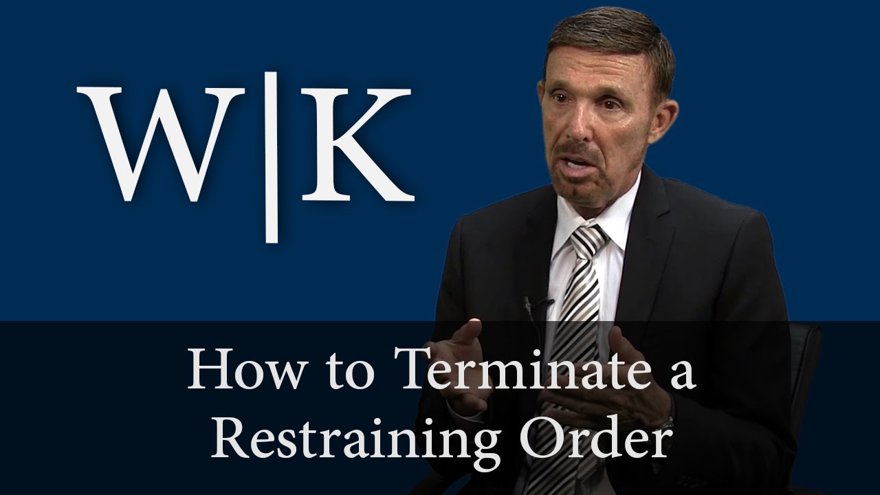 How to Terminate a Restraining Order