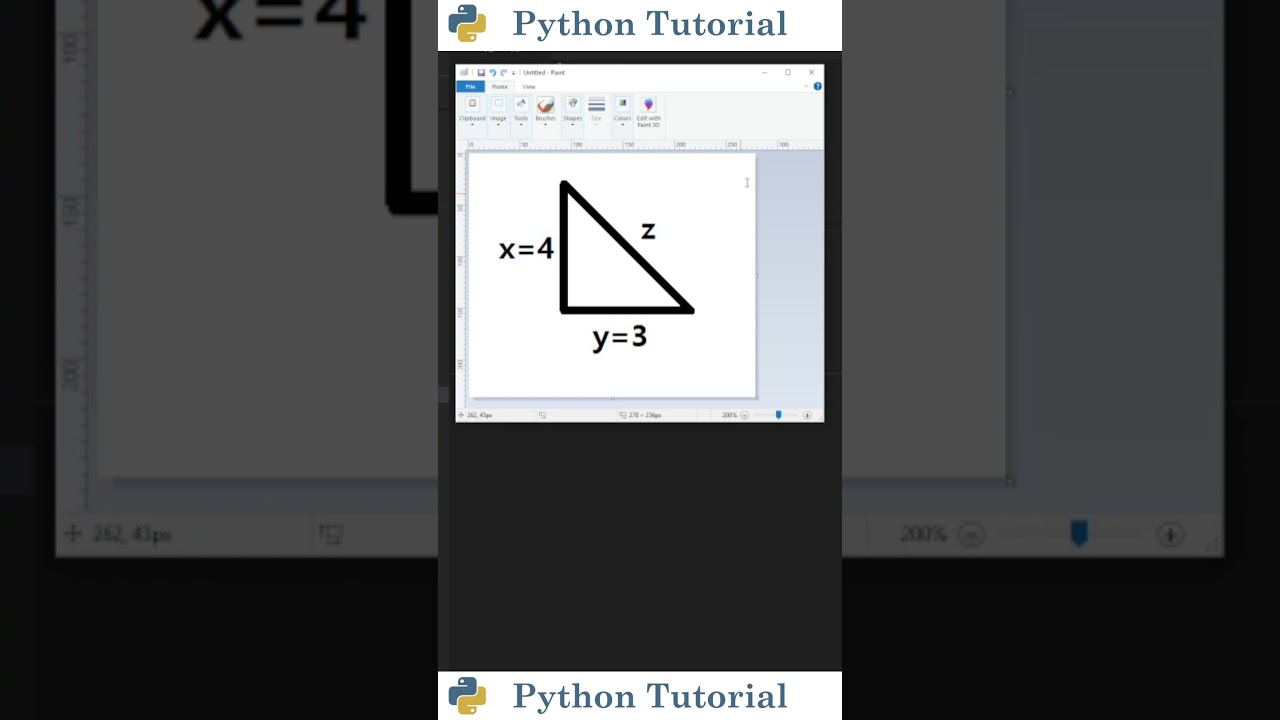 Calculating Triangle Hypotenuse With Python | Python Tutorial
