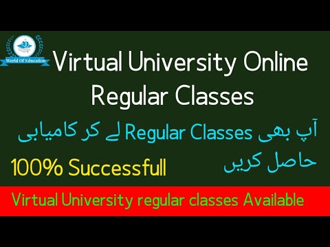 Virtual University Online regular classes| Vu online Classes| Virtual University of Pakistan|M.saqib