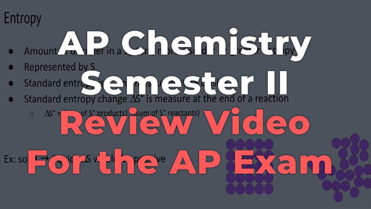 AP Chemistry Semester 2 (Review for AP Exam)