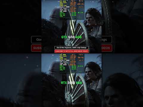 GTX 1650 vs RTX 3050 8GB
