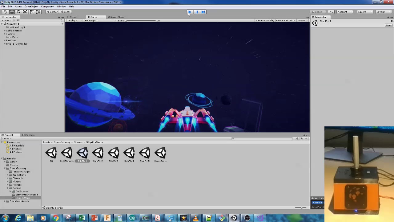 Unity 3D Tutorial: Arduino Serial Communication with a ForceFeedBack Joystick