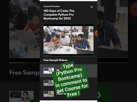 100 Days of Code: The Complete Python Pro Bootcamp for 2023#udemy#pro Bootcamp #Free Course