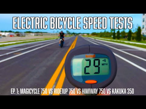 ELECTRIC BICYCLE SPEED TESTS: MAGICYCLE VS RIDE1UP VS KAKUKA VS HIMIWAY